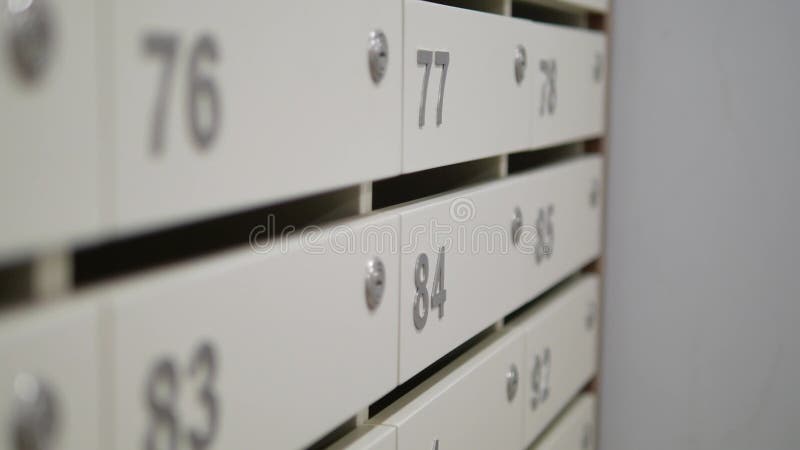 Storage Box in Public Place. Safe Storage Locker . Stock Footage ...