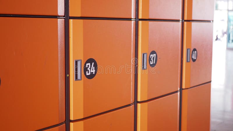 Storage Box in Public Place. Safe Storage Locker . Stock Video - Video ...