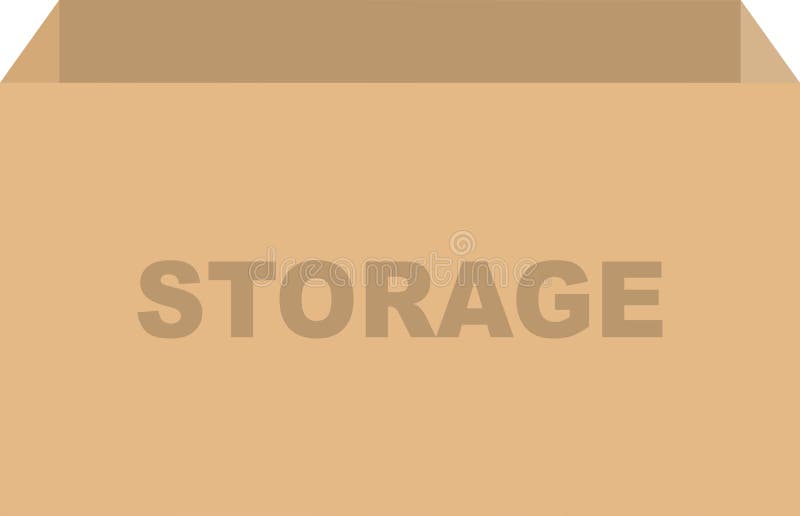 Storage Box Vector stock vector. Illustration of flat - 133818575