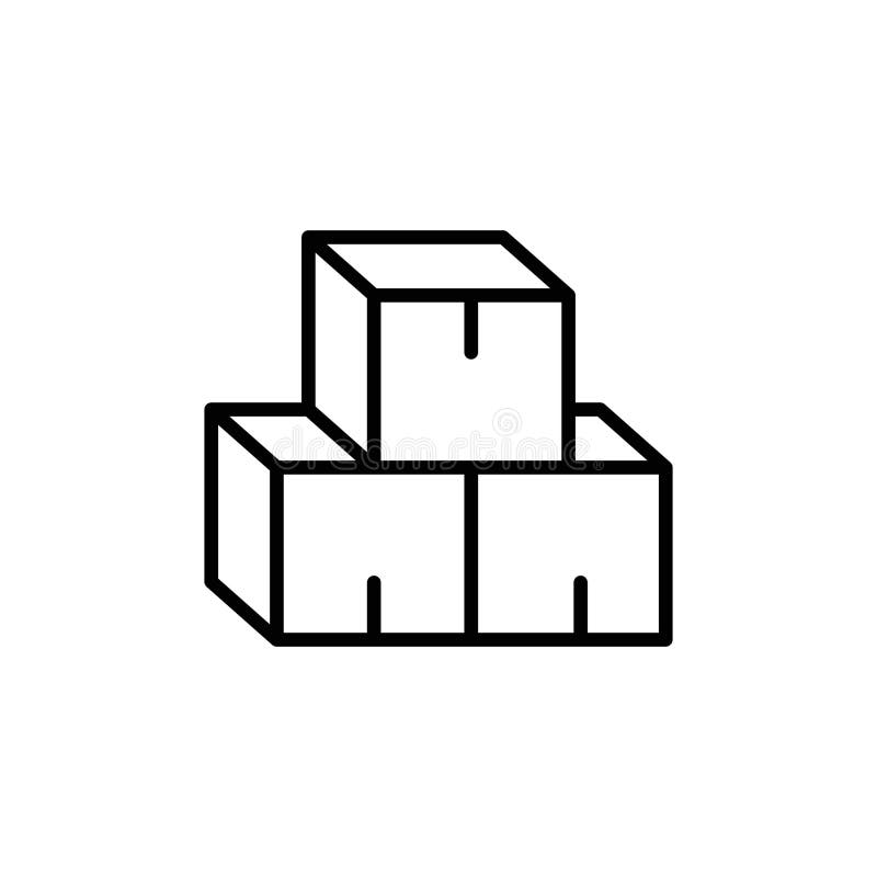 Storage Boxes Icon Perfect for Packing and Moving Stock Vector ...