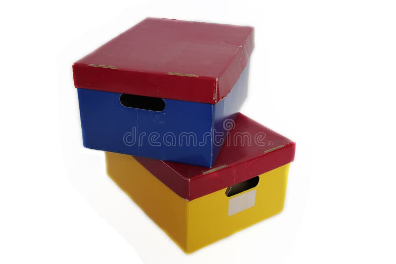Storage boxes stock image. Image of merchandise, color - 51041385
