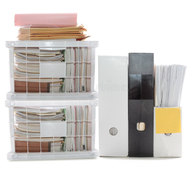 Storage Boxes: Pile of Work Stock Photo - Image of boxes, filing: 11614386