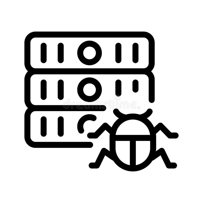 Storage bug icon stock vector. Illustration of storage - 384775080