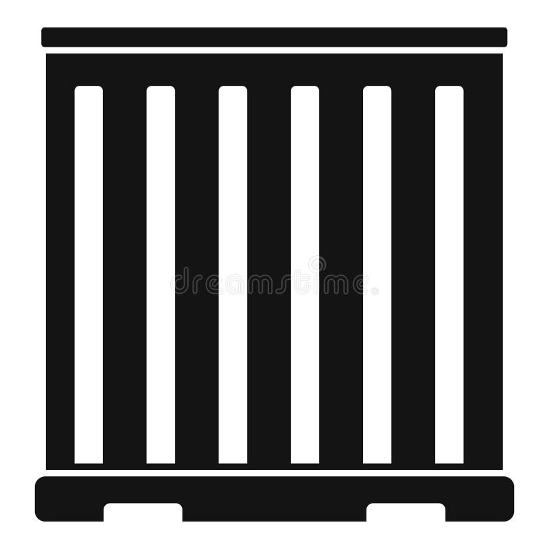 Storage Cargo Container Icon, Simple Style Stock Vector - Illustration ...
