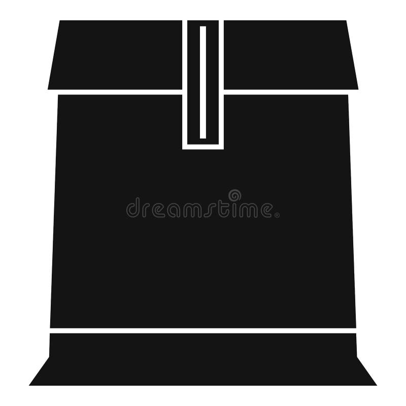 Storage Carton Box Icon, Simple Style Stock Vector - Illustration of ...