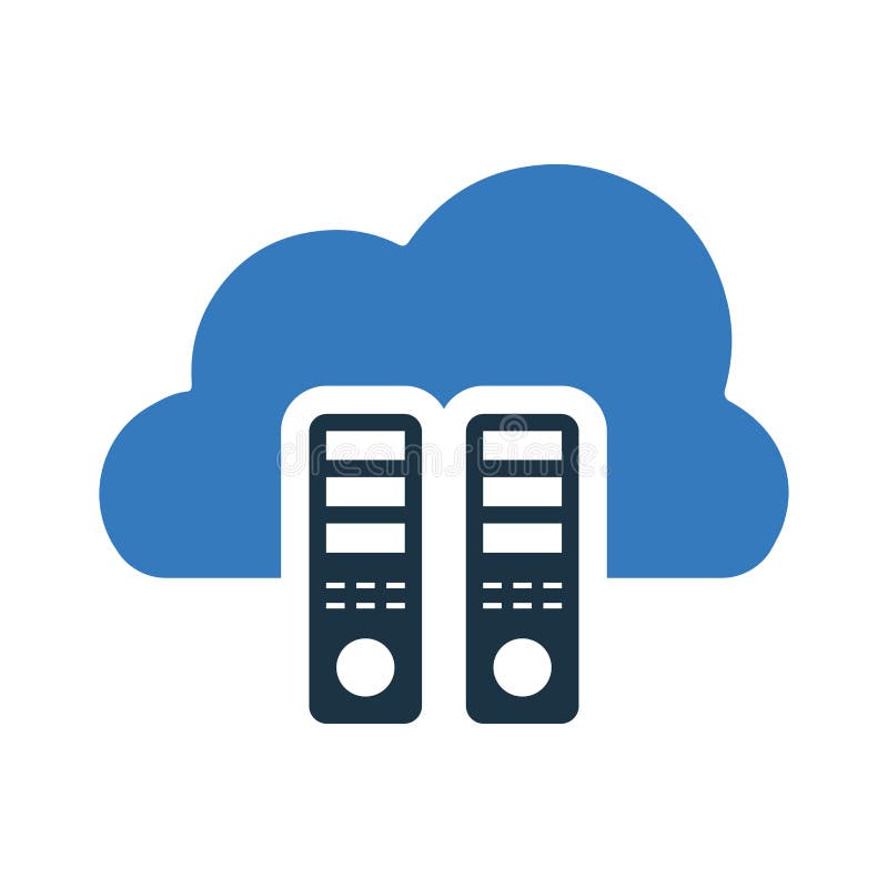 Storage, Cloud, Host Icon. Simple Editable Vector Illustration Stock ...