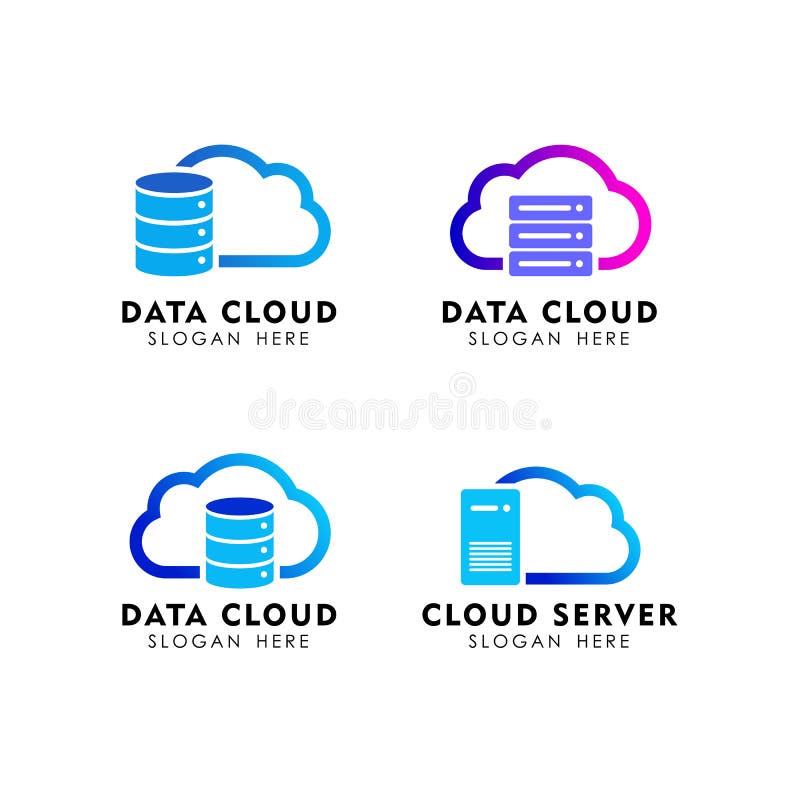 Storage Cloud Logo Design Template. Data Cloud Logo Design Template ...