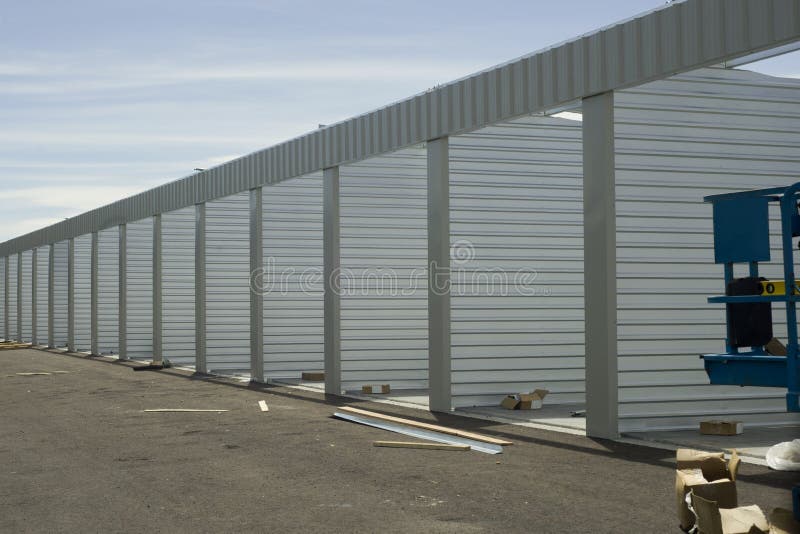Open Storage Unit stock image. Image of doors, open, facility - 25954851