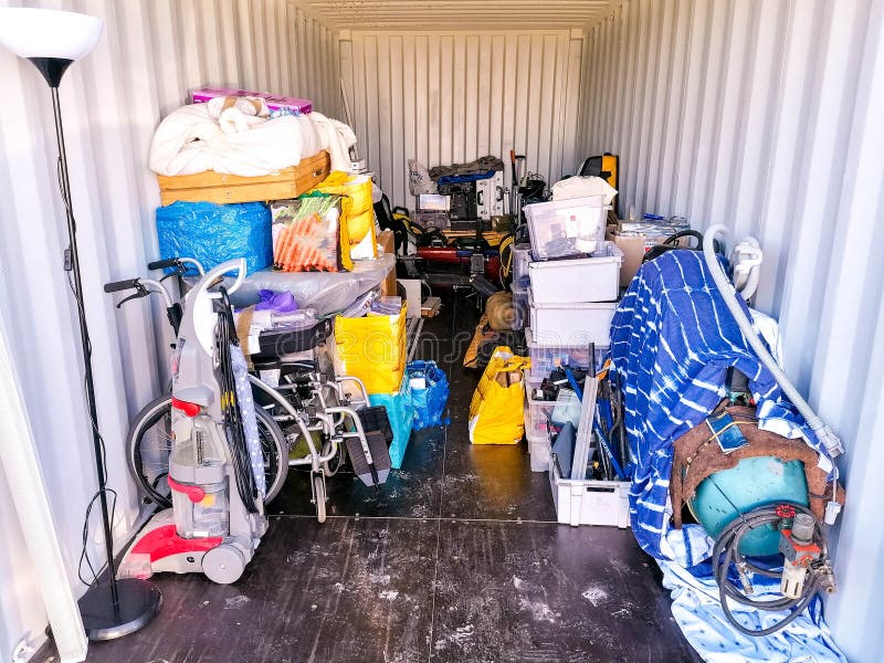 Full Storage Container stock image. Image of moving - 175561769