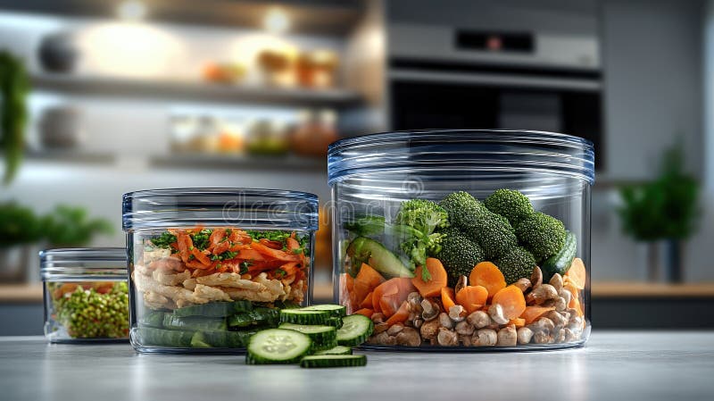 Storage Container: Practical Kitchen Element Filled with Nutritious ...