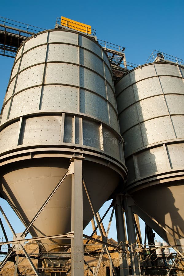 Silo containers stock photo. Image of light, clear, blue - 27071940