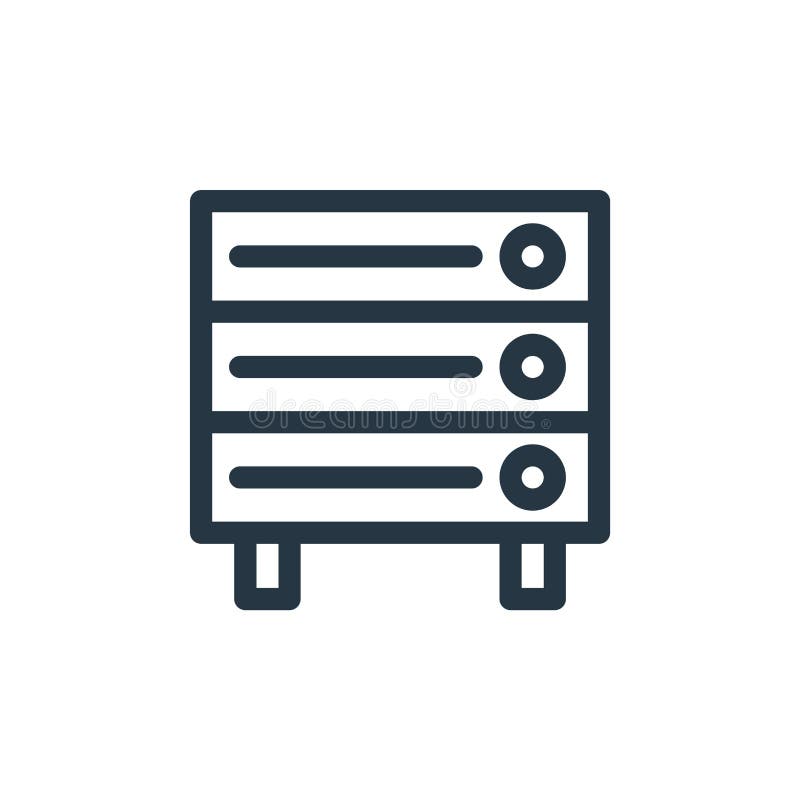 Storage Device Icon Vector from Computer Hardware Concept. Thin Line ...