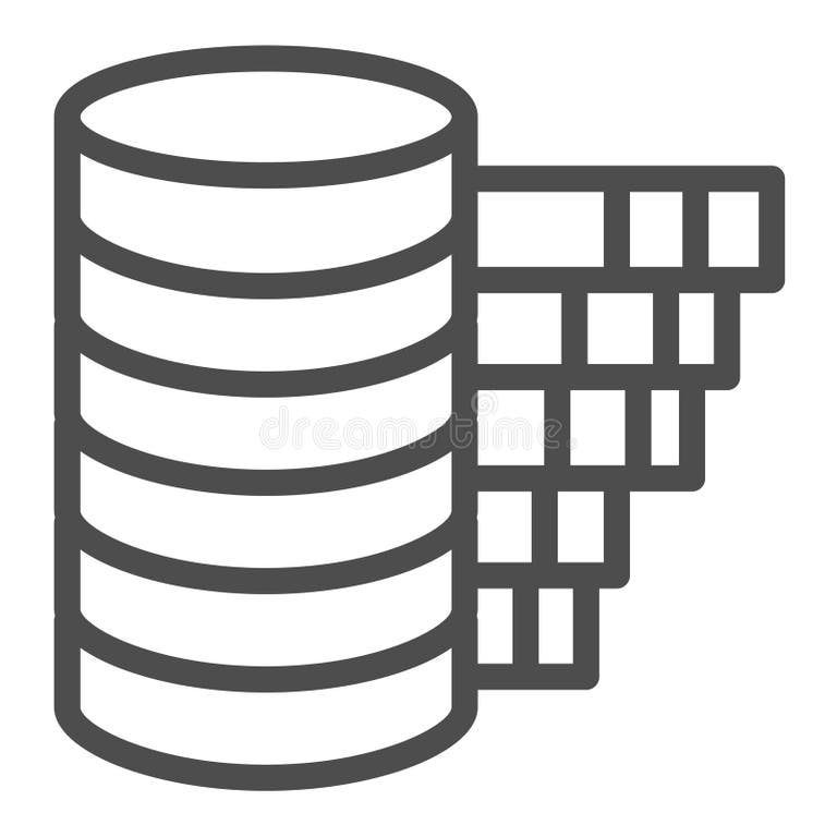 Storage Disk Drives with Chart Line Icon, Data Hoarding Concept. Vector ...
