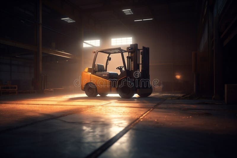 Distribution Logistic Storage Cargo Transportation Forklift Vehicle Box ...