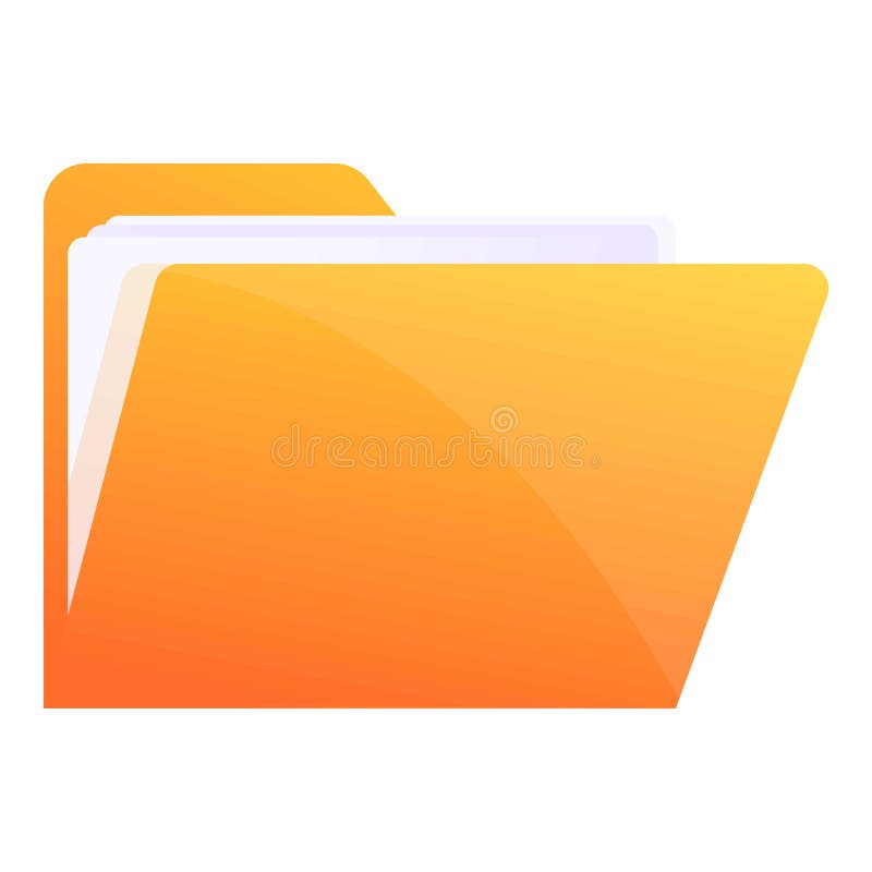 Storage Documents Box Icon, Cartoon Style Stock Vector - Illustration ...