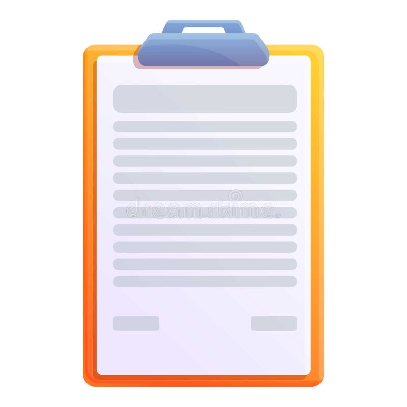 Storage Documents To Do List Icon, Cartoon Style Stock Vector ...