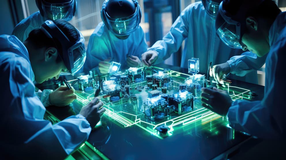 Storage earth technology stock illustration. Illustration of scientists ...