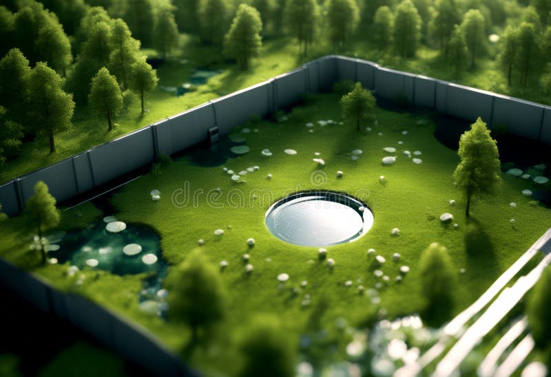 Storage Ecological Green Form Depicting 3d Energy Battery Lush ...