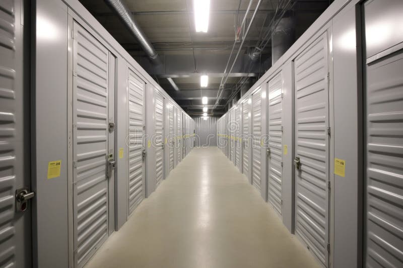 Storage Facilities_large and Modern. AI Generated Stock Illustration ...