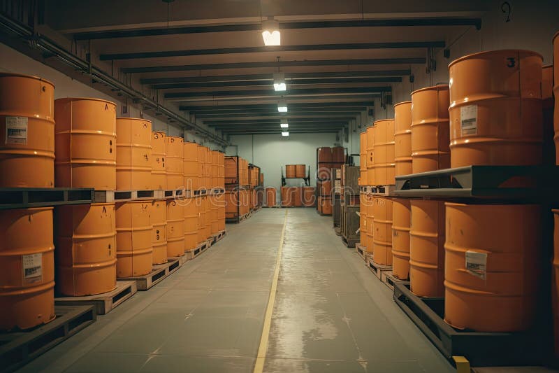 A Storage Facility, with a Variety of Containers and Tanks for ...