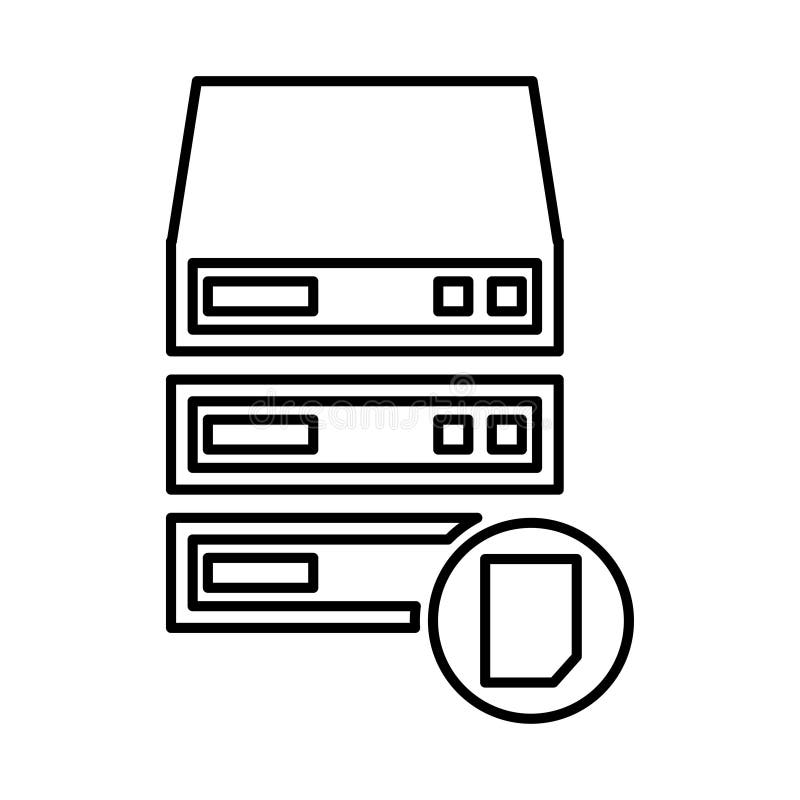 Storage File Icon stock vector. Illustration of design - 256360994