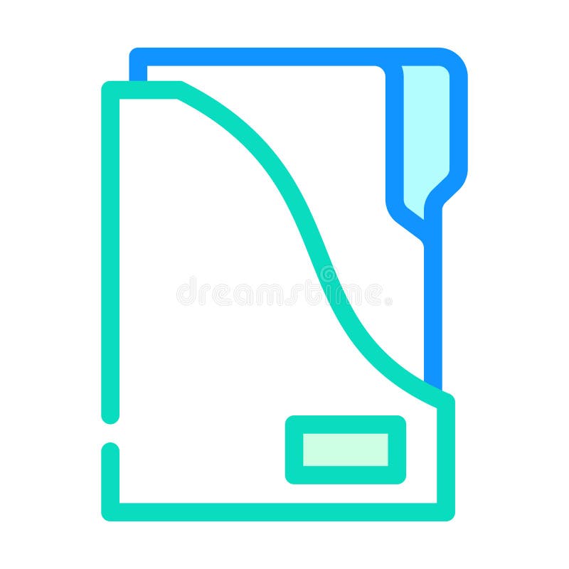 Storage Folder Color Icon Vector Illustration Stock Illustration ...