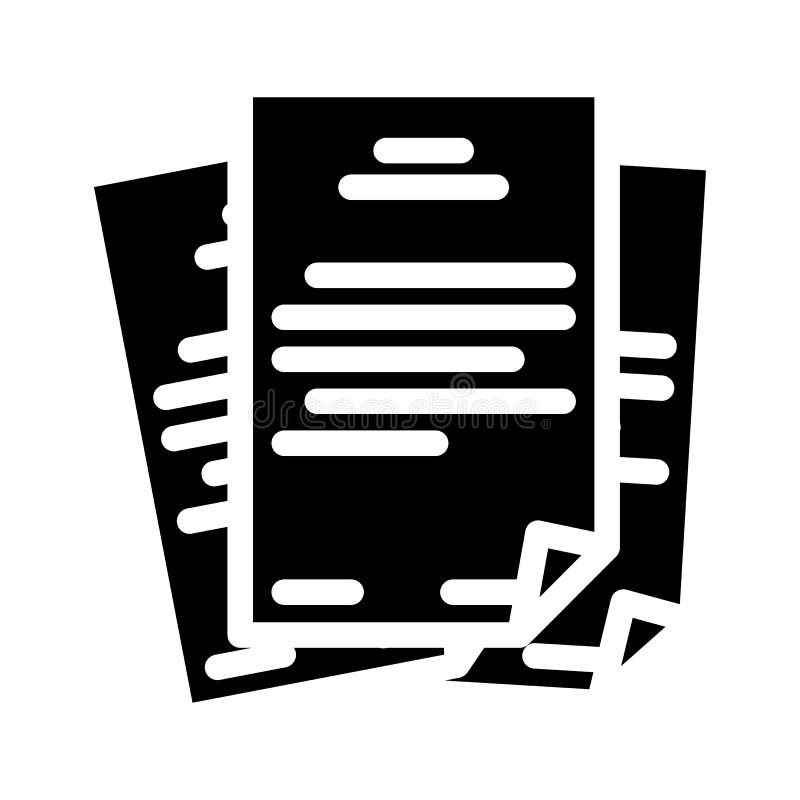 Storage Folder Glyph Icon Vector Illustration Stock Vector ...