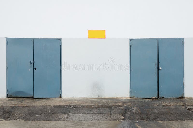 Storage and Garbage Rooms Outside Building Stock Image - Image of thai ...