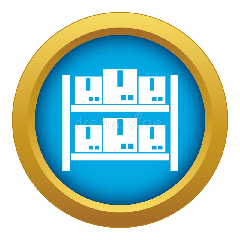 Storage of Goods in Warehouse Icon, Simple Style Stock Vector ...