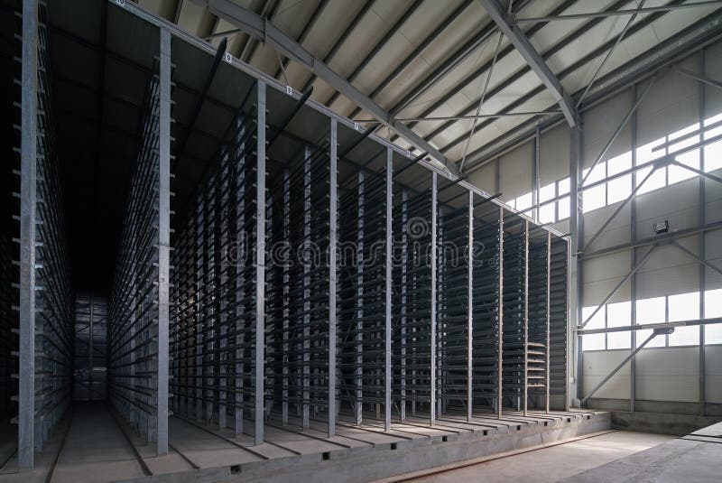 Storage Hall or Warehouse Interior of Factory . Stock Photo - Image of ...