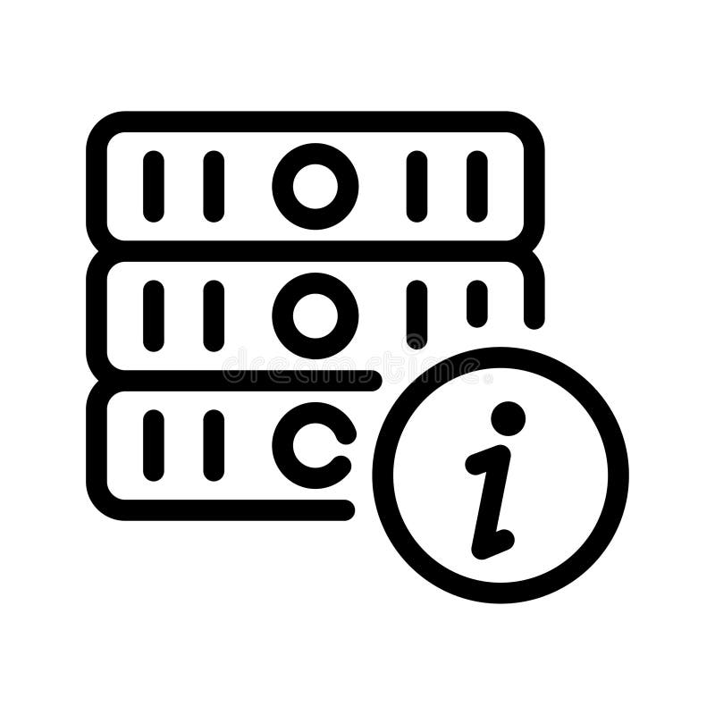 Storage info icon stock vector. Illustration of database - 384775063
