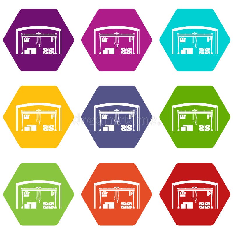 Storage and Loading Icons Set 9 Vector Stock Vector - Illustration of ...