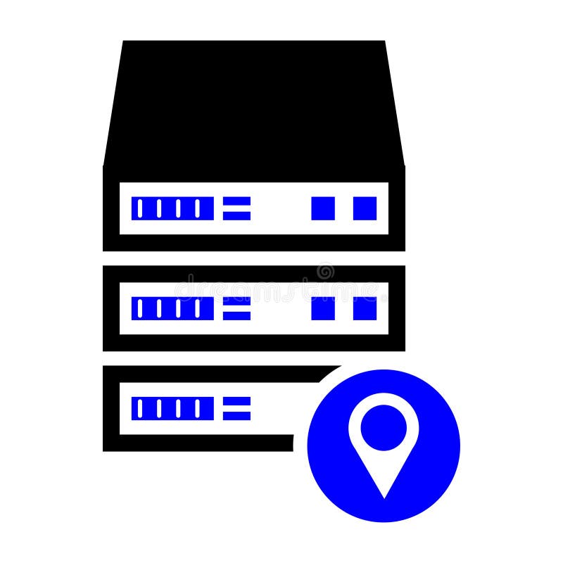 Storage Location Icon stock vector. Illustration of location - 243632924