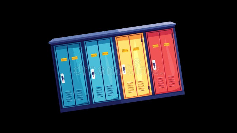 Storage Locker Graphic Animation. Alpha Channel Stock Video - Video of ...