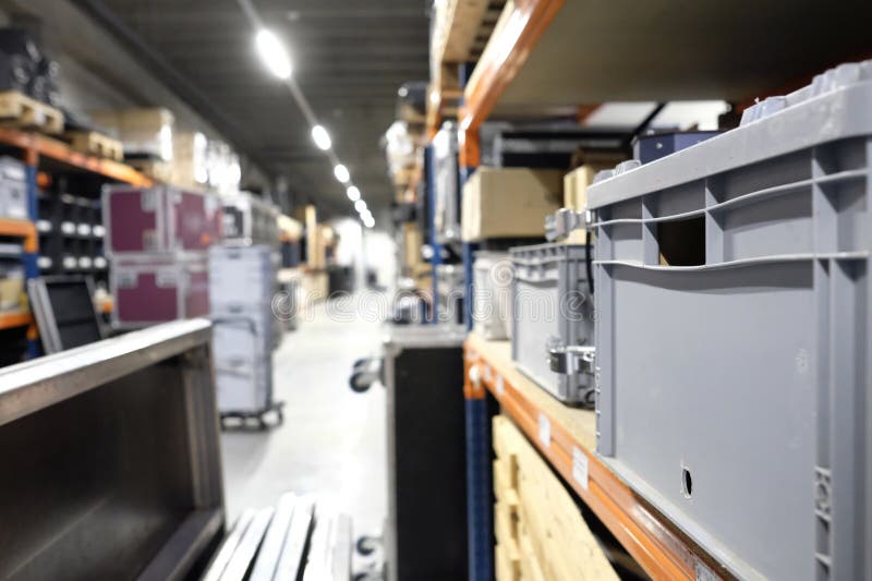Storage and Logistics and Distribution Warehouse Stock Photo - Image of ...