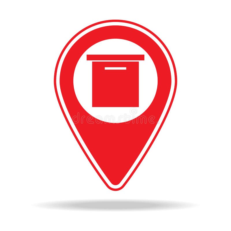 Storage Map Pin Icon. Element of Warning Navigation Pin Icon for Mobile ...