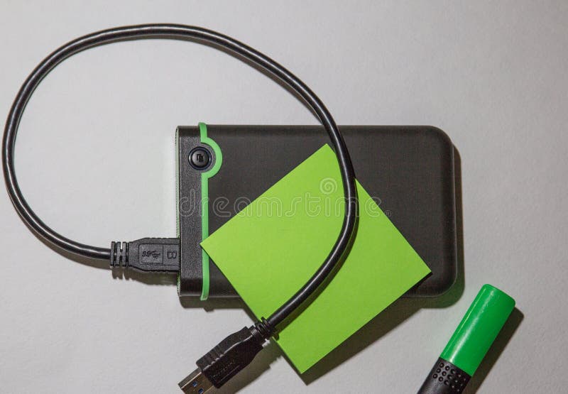 Storage Device with Usb Flash Drive Stock Image - Image of electronics ...