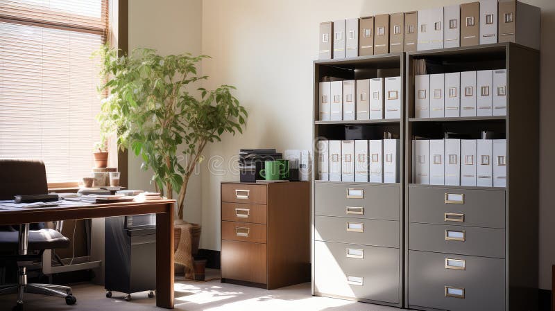 Storage office documents stock illustration. Illustration of ...