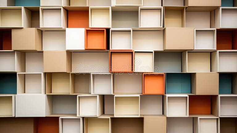 Storage paper box stock illustration. Illustration of trendy - 372697492