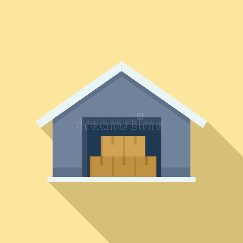 Warehouse Parcel Pallet Icon, Simple Style Stock Vector - Illustration ...