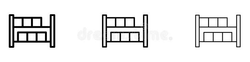Storage rack icon vector stock vector. Illustration of shop - 348391135