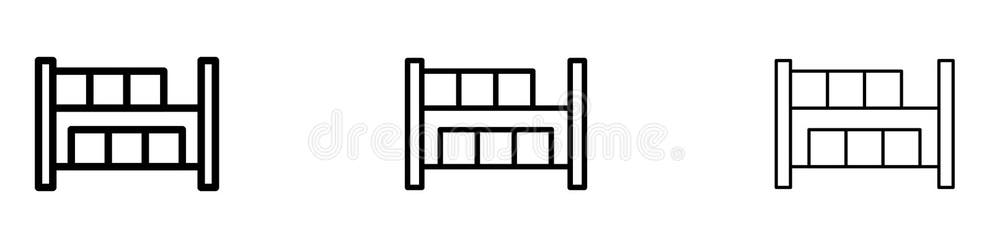 Storage rack icon vector stock vector. Illustration of shop - 348391135