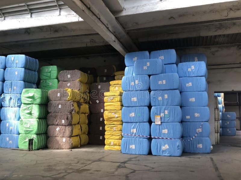 Storage of Raw Material on Production Stock Image - Image of ...