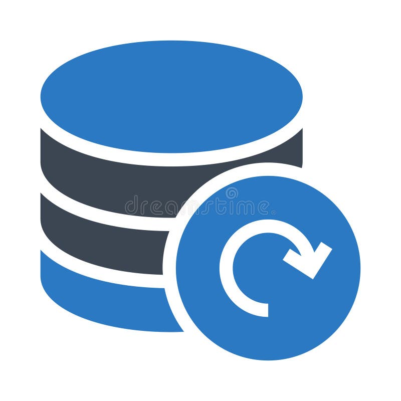 Storage Refresh Glyphs Double Color Icon Stock Illustration ...