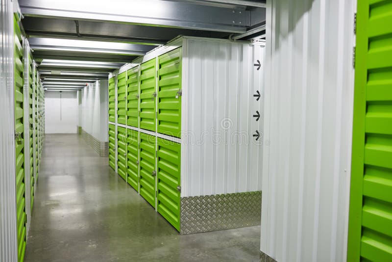 Storage room with boxes stock photo. Image of indoors - 171899704