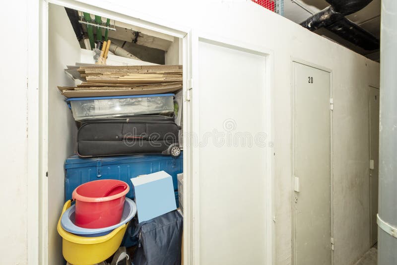 A Storage Room of a House Full of Suitcases Stock Image - Image of ...