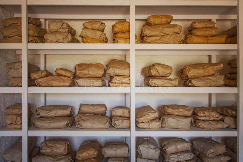 Storage room stock image. Image of goods, packing, archive - 60021777