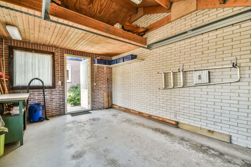 Storage Room in the Modern House Stock Image - Image of communication ...