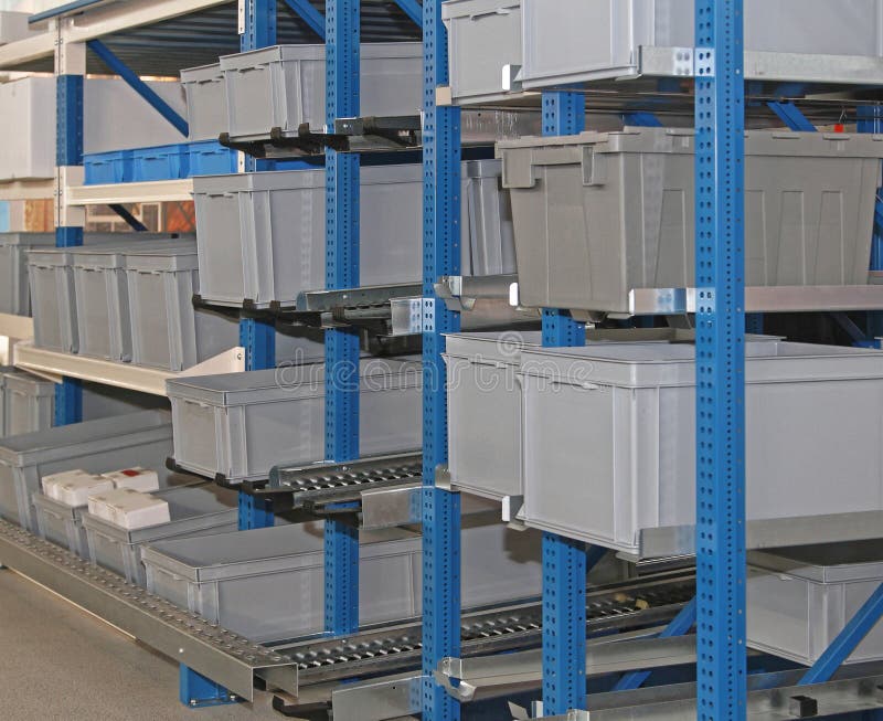Storage room shelves stock photo. Image of warehouse - 23285396