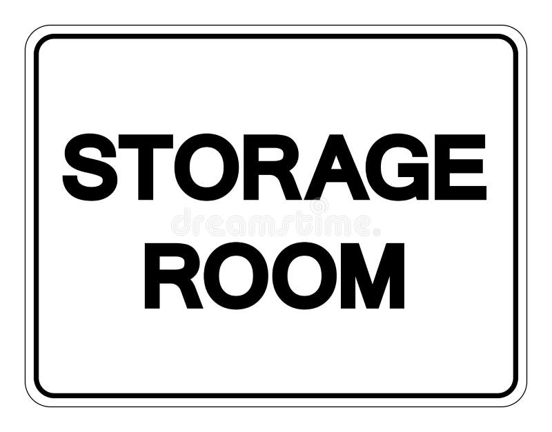 Storage Room Symbol Sign, Vector Illustration, Isolate on White ...